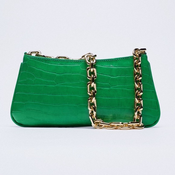 Zara | Bags | Zara Croc Shoulder Bag | Poshmark